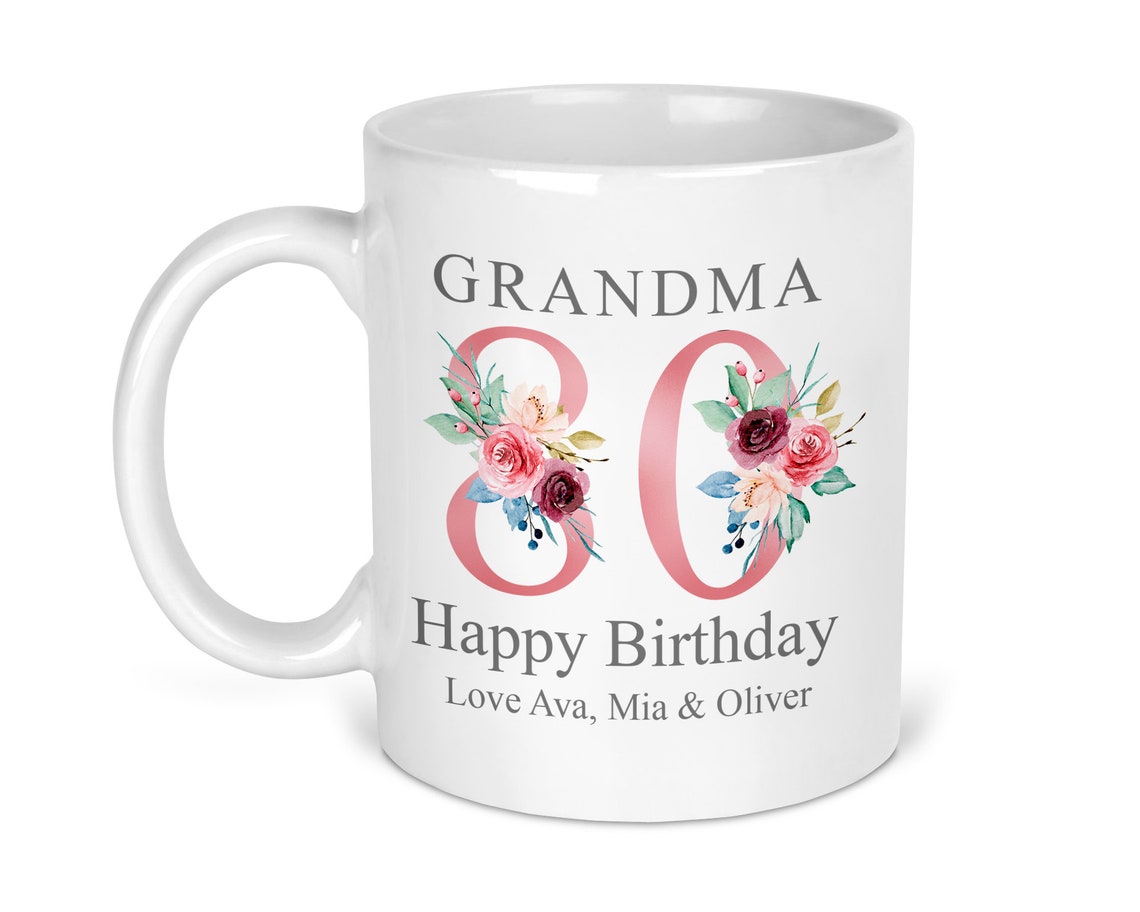 Personalised 80th Mug Birthday Mug 80th Birthday Gift Custom | Etsy