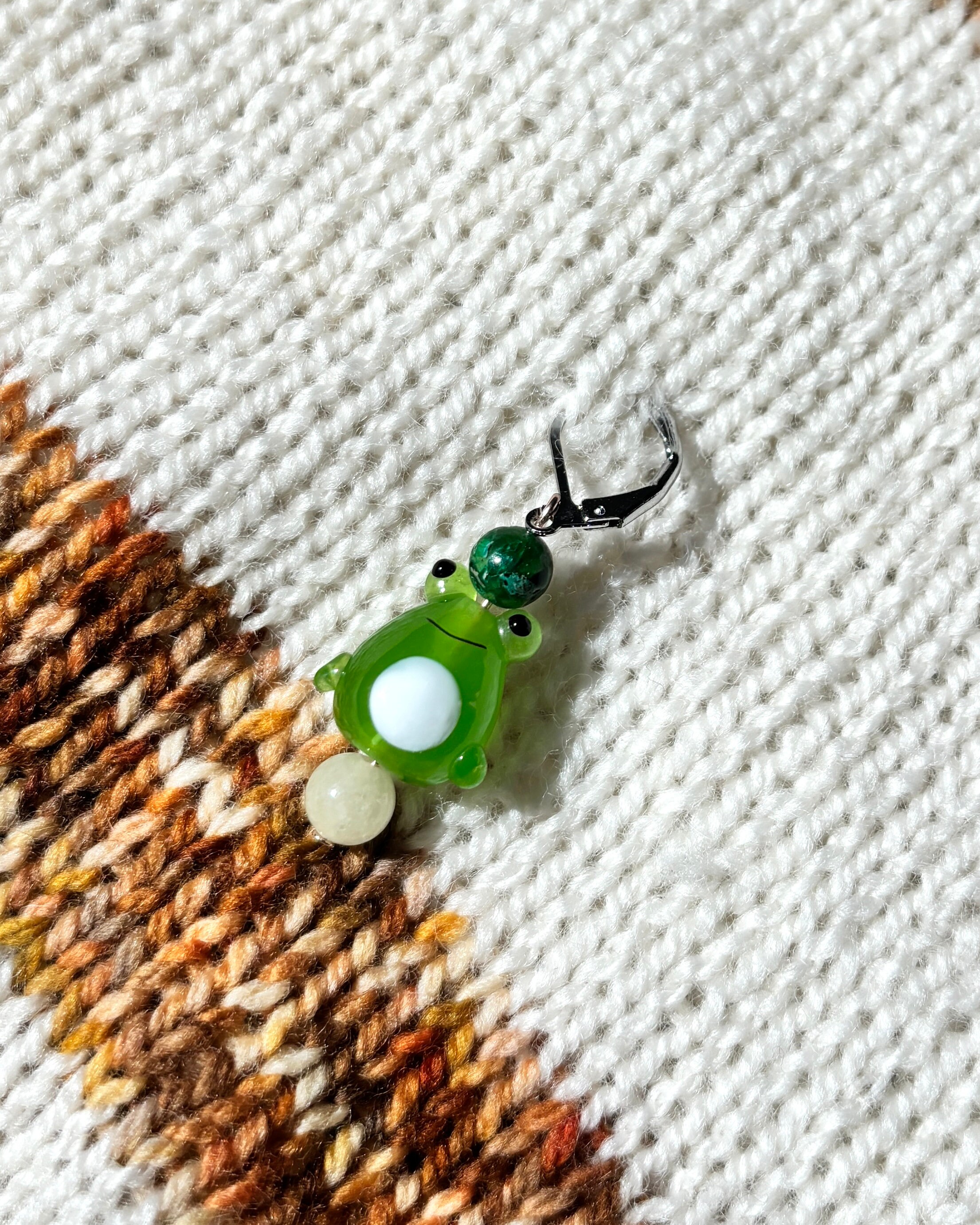 Frog Stitch Marker, Knitting Progress Keeper, Crochet Stitch Keeper ...
