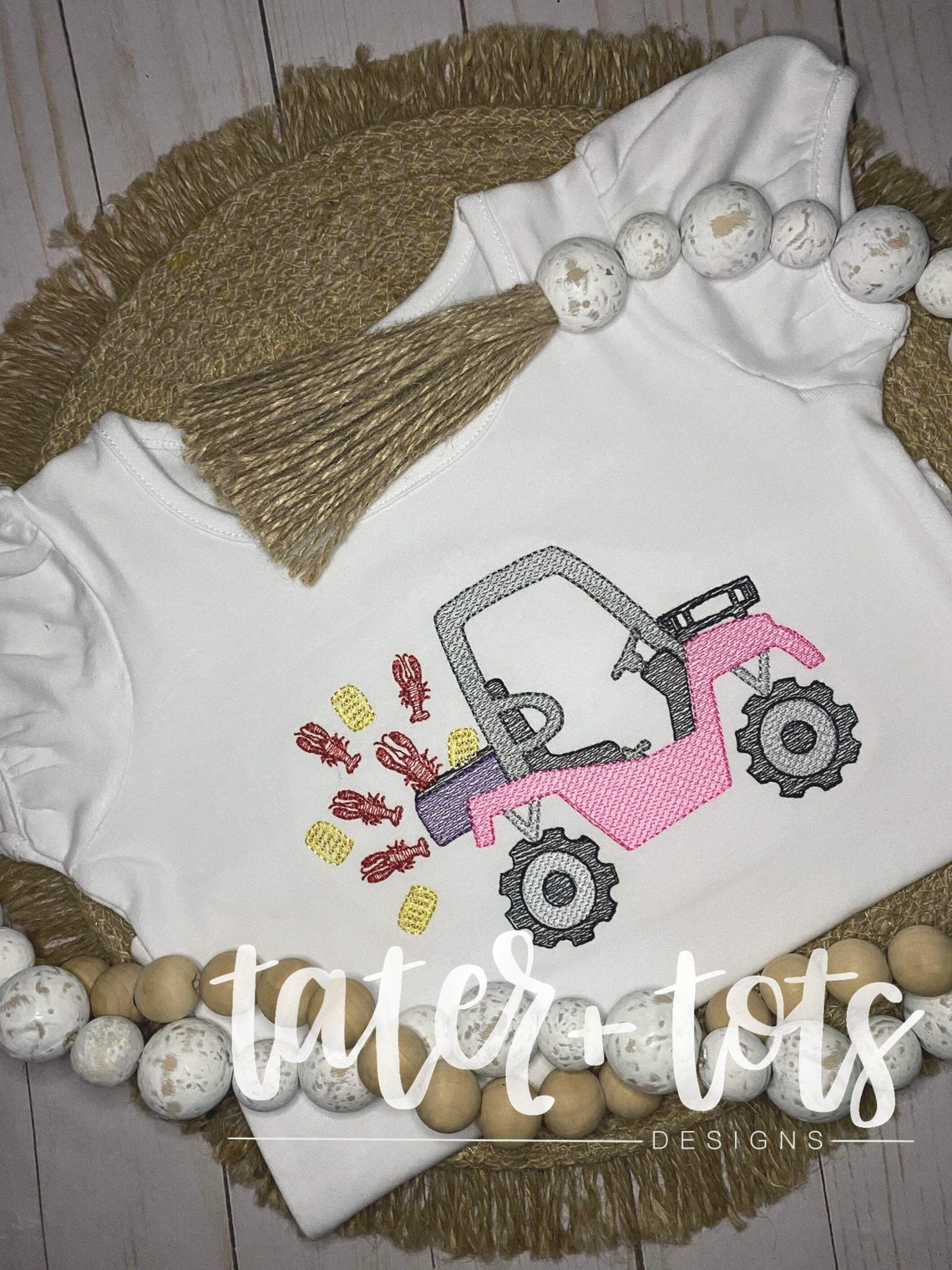 Side by Side ATV Crawfish Embroidery Design File Digital Download Size ...