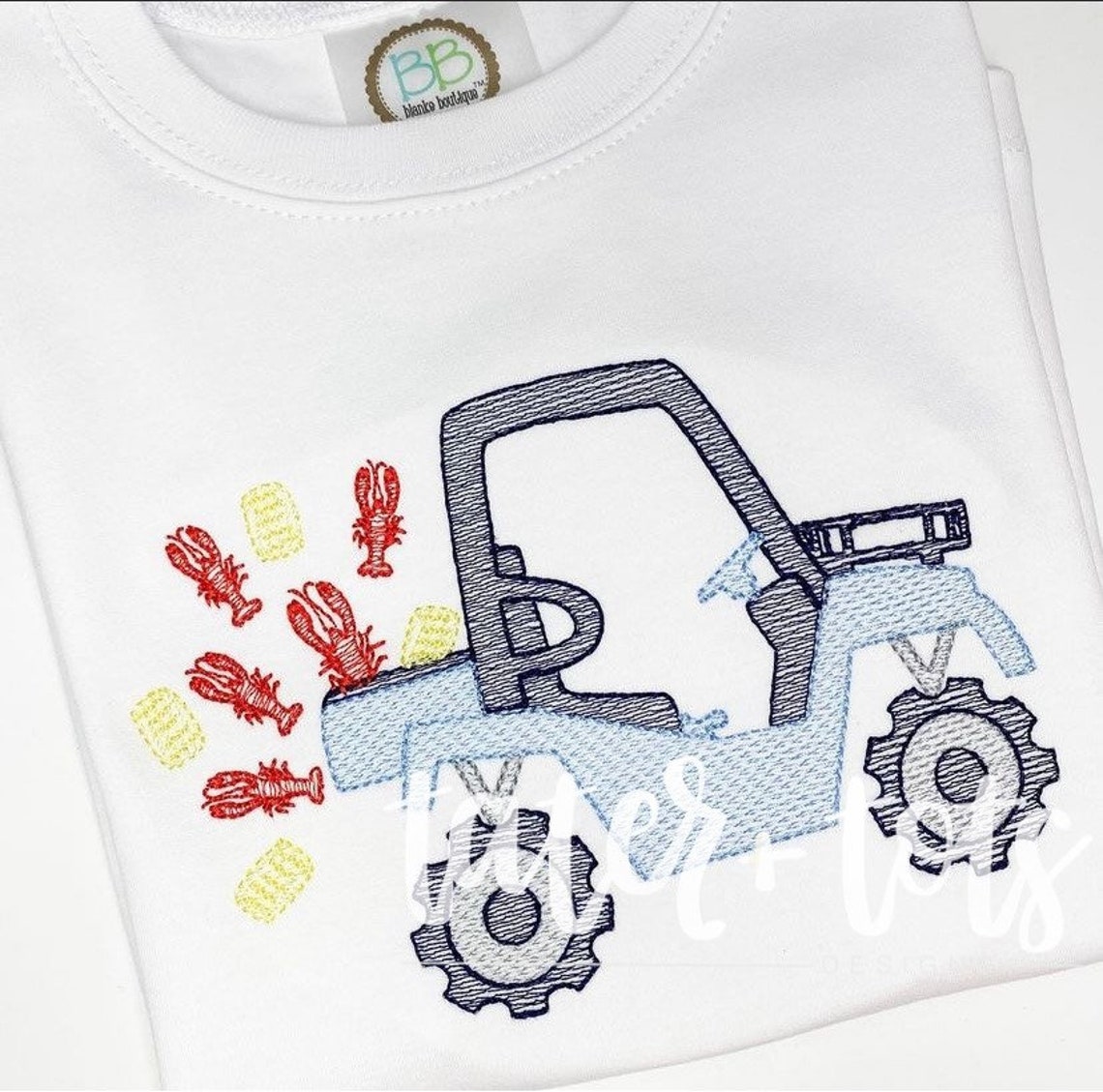 Side by Side ATV Crawfish Embroidery Design File Digital Download Size ...