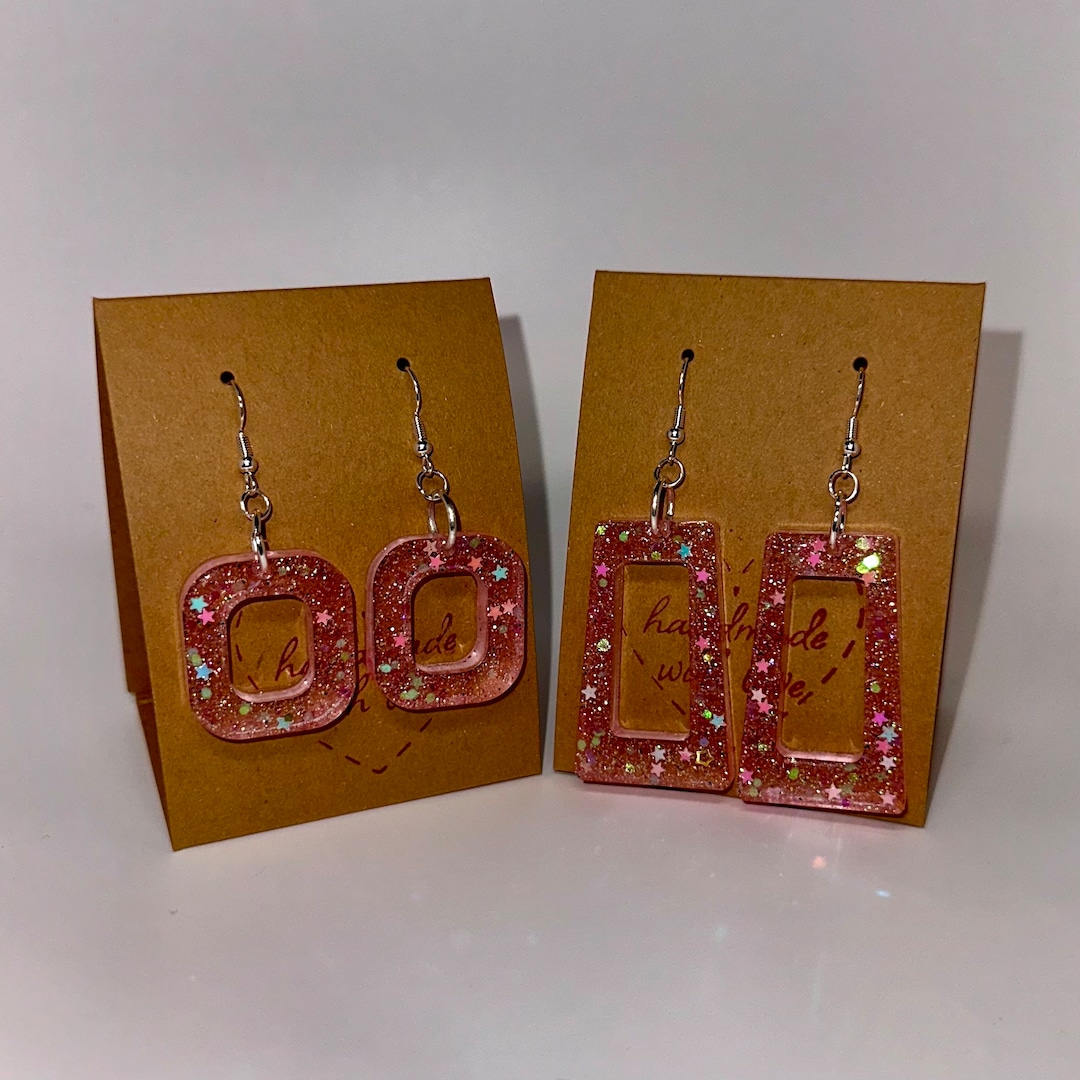 Pink Star Girl Earring Set Bundle - Etsy