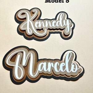 Custom 3D Name Gift Tags, Personalized Gift Tags, Holiday Name Tags ...