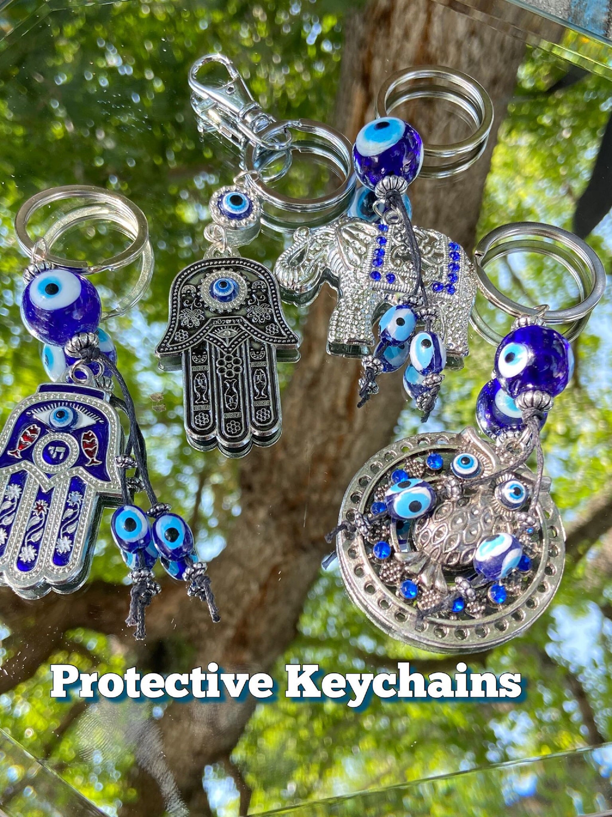 Evil Eye Keychain Turkish Eye Nazar Eye Protection | Etsy