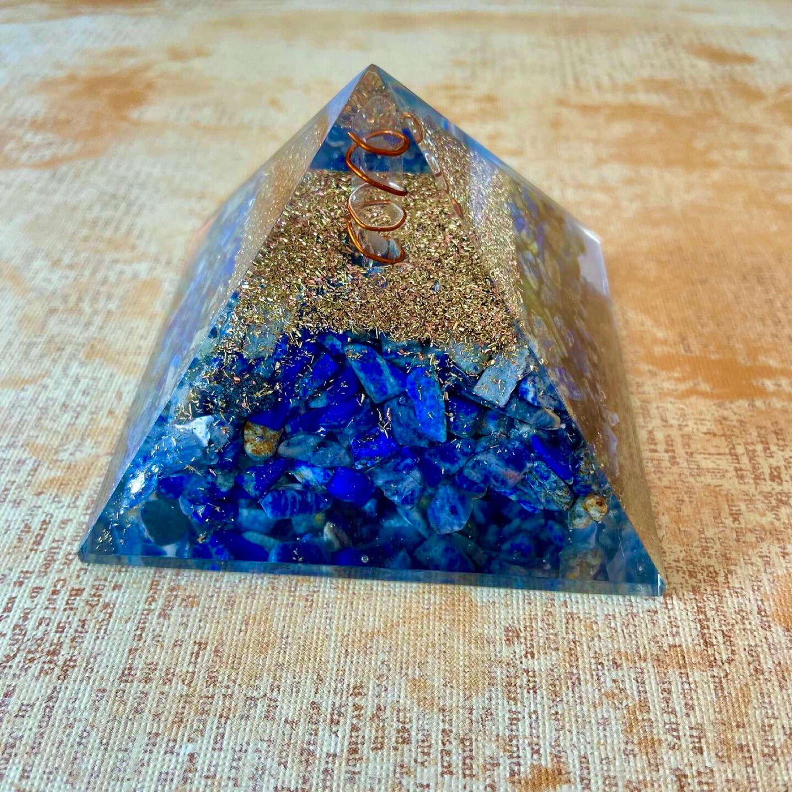 Lapis Lazuli Orgonite Pyramid Lapis Lazuli Crystal Healing - Etsy