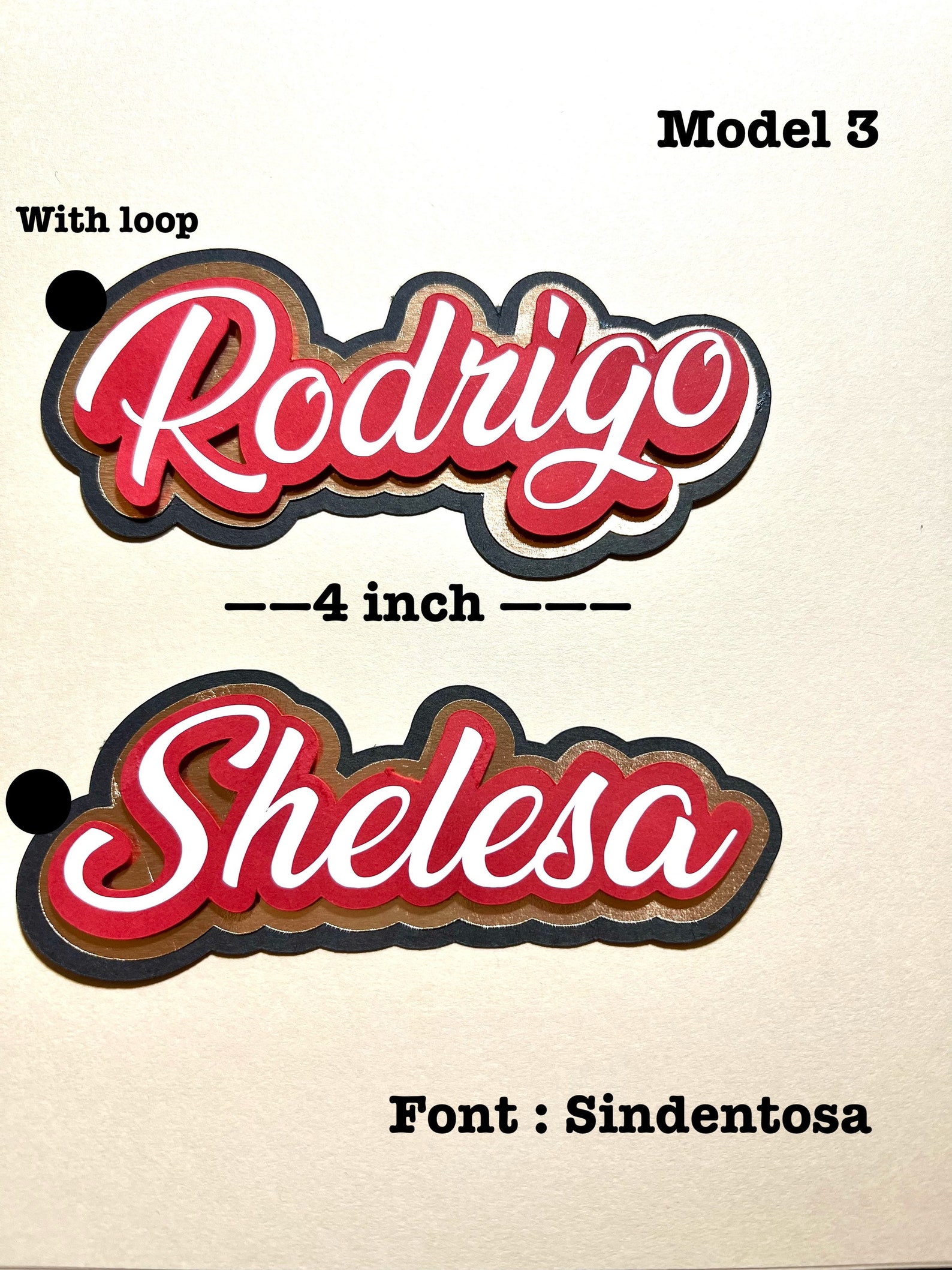 Custom 3D Name Gift Tags Personalized Gift Tags Holiday Name - Etsy