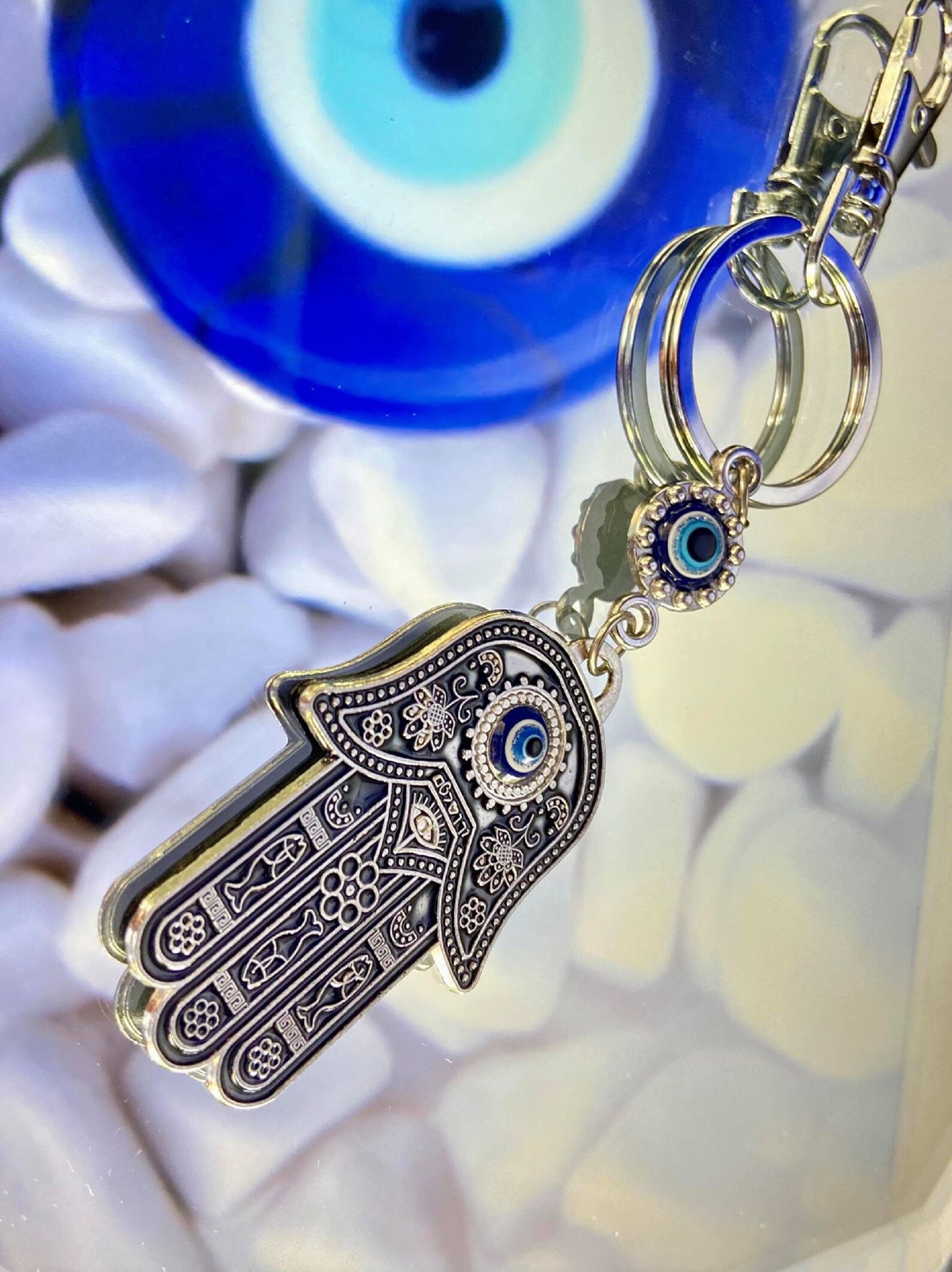 Evil Eye Keychain Turkish Eye Nazar Eye Protection | Etsy