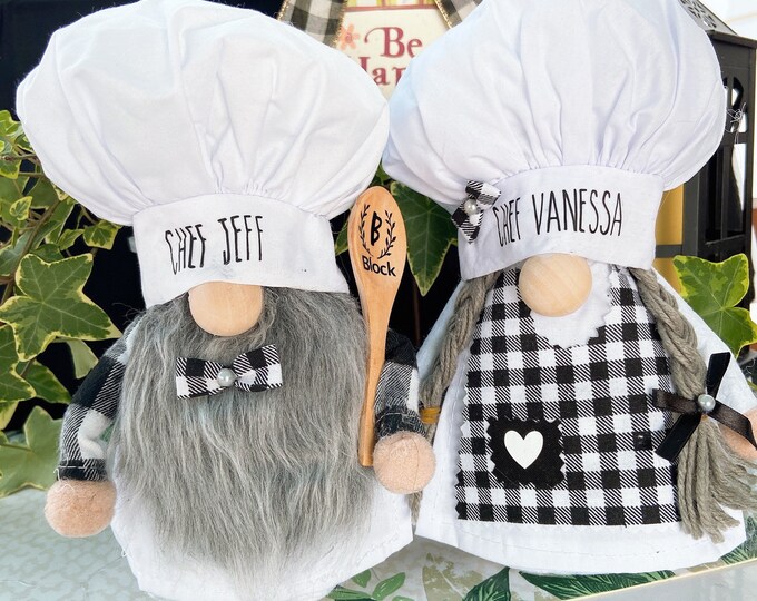 Kitchen Gnomes Chefs Gnomes Kitchen Family Kitchen | Etsy