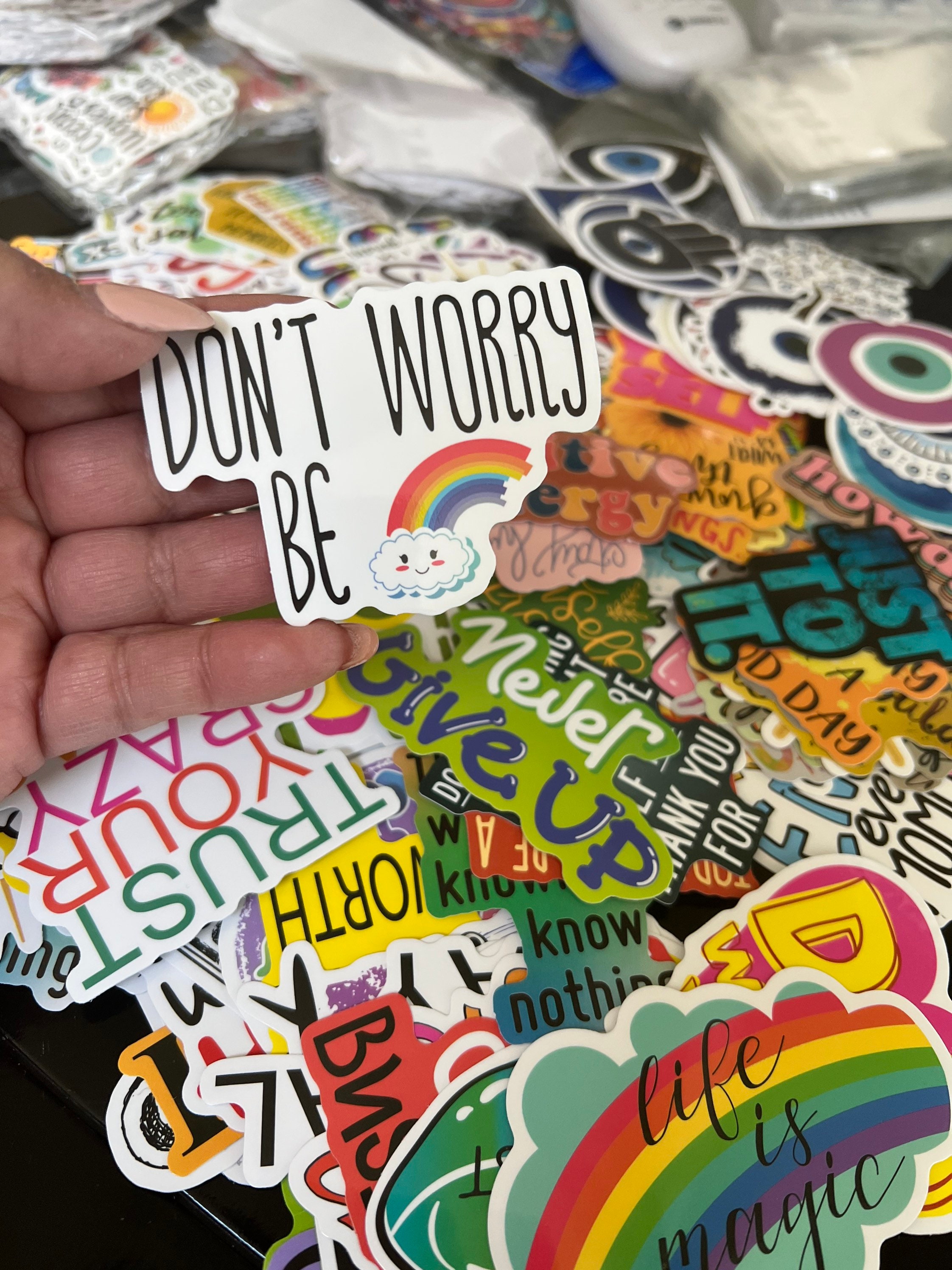 Sticker Decor Inspiring Sticker 10 Random Stickers Laptop - Etsy