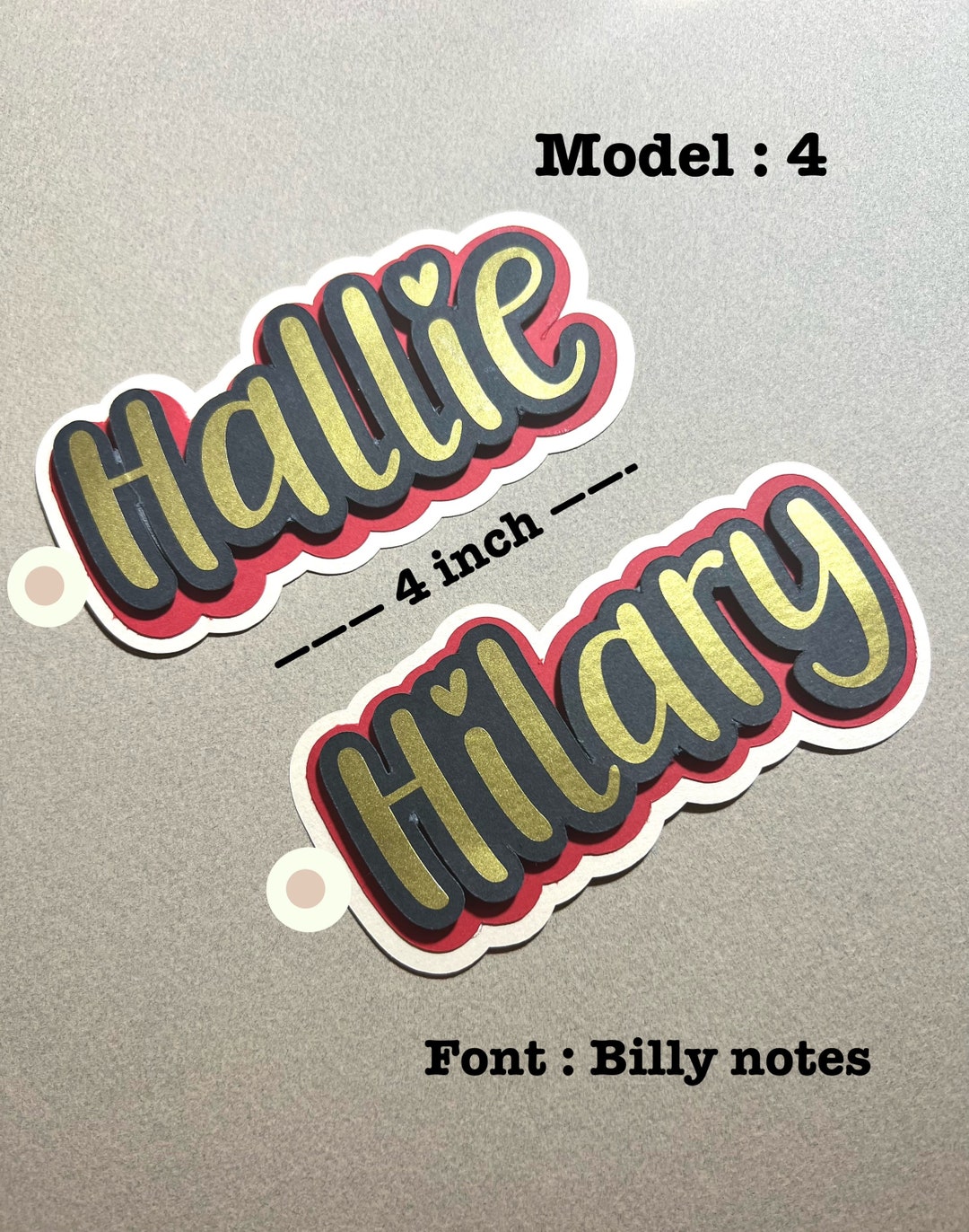 Custom 3D Name Gift Tags, Personalized Gift Tags, Holiday Name Tags ...