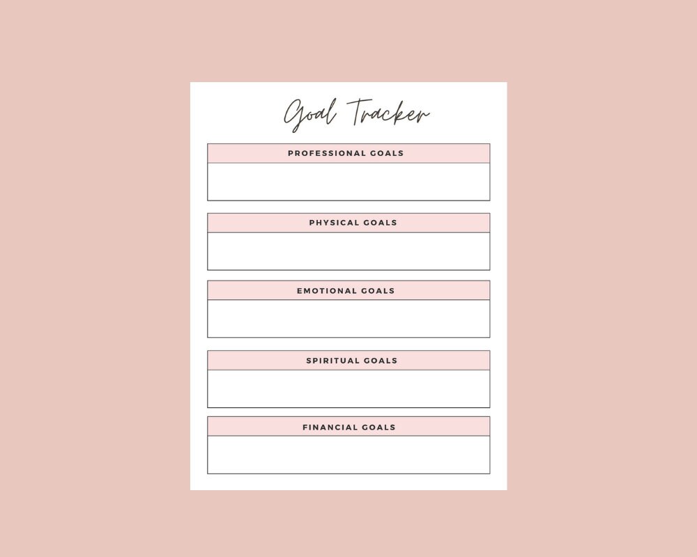 The Goal Planner New Years Goal Planner Goal Planner 2021 - Etsy