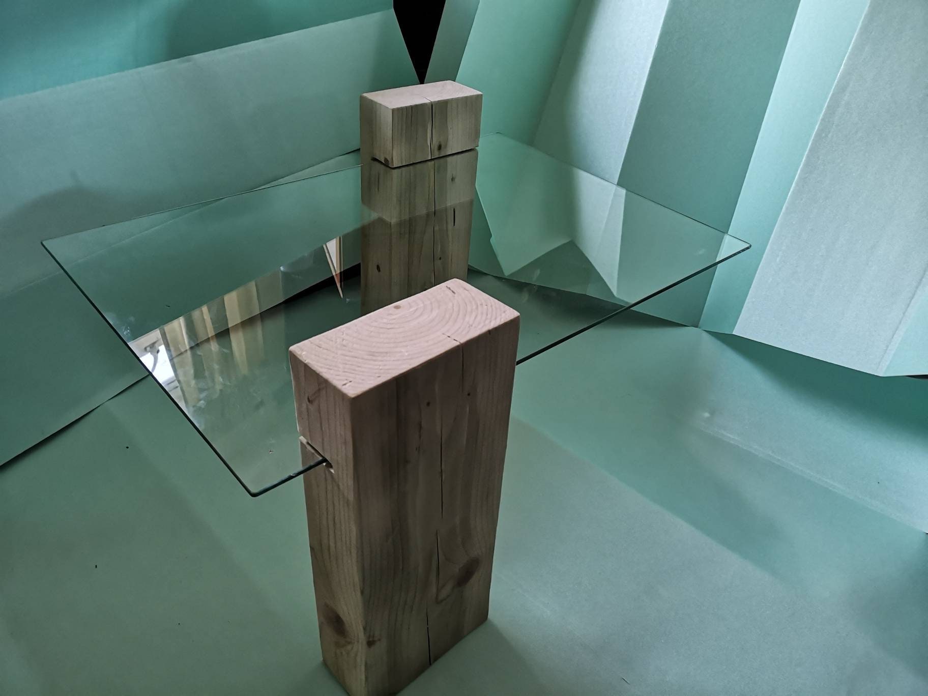 Glass Top Suspended Coffee Table - Etsy