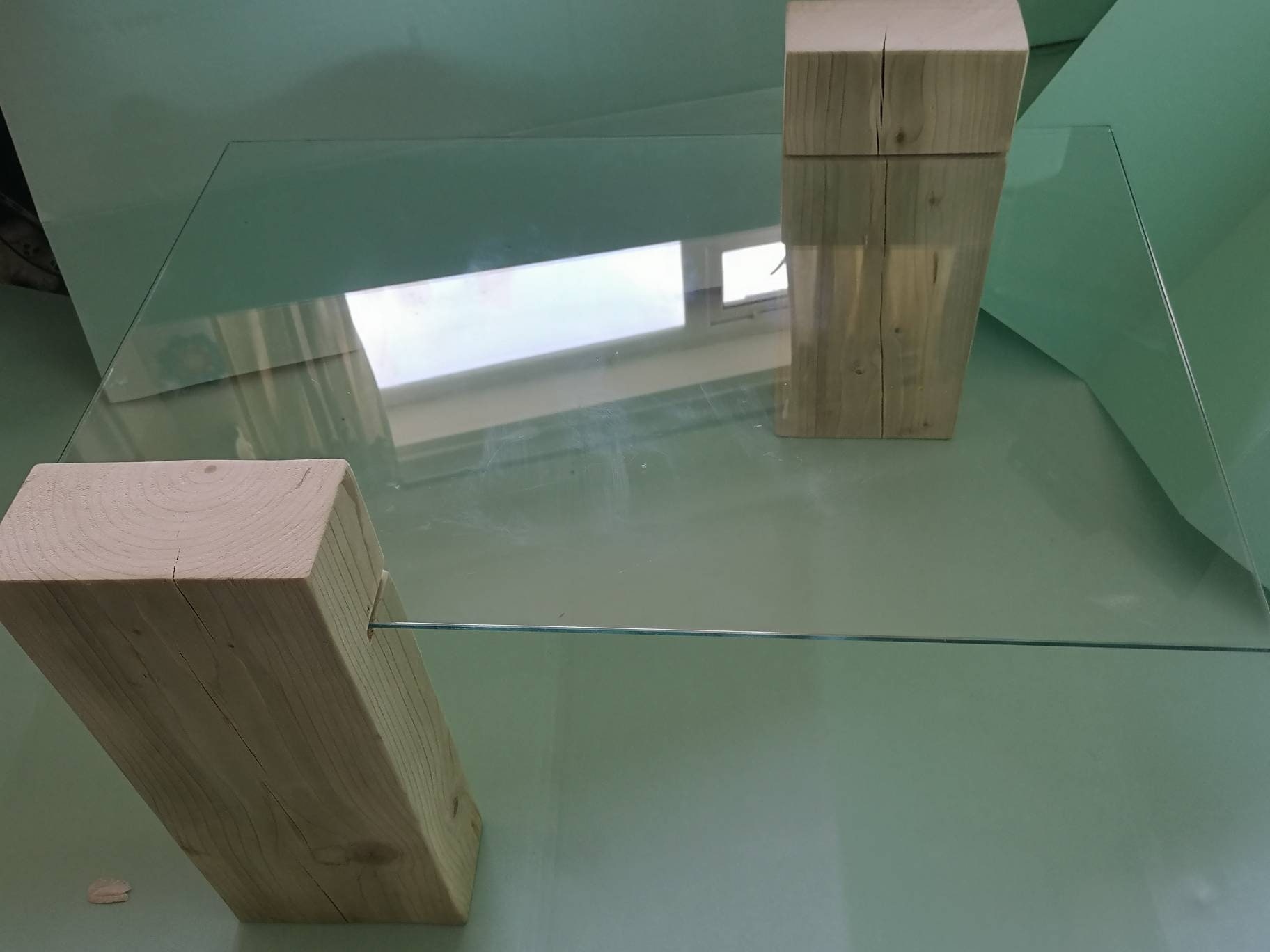 Glass Top Suspended Coffee Table - Etsy
