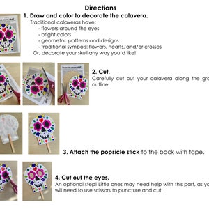 Printable Day of the Dead Mask Craft - Dia De Los Muertos Activities ...