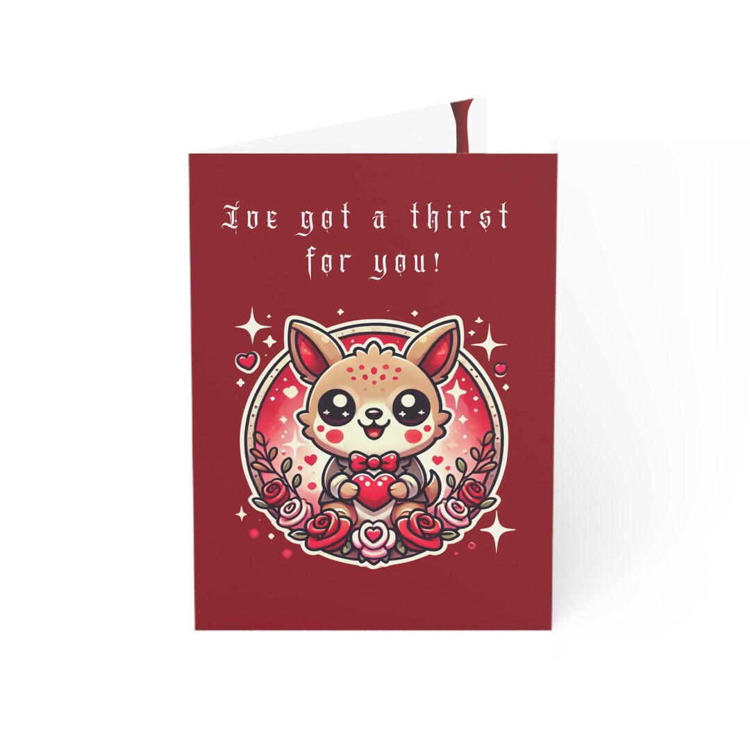 Chupacabra Cryptid Valentine's Day Card - Etsy