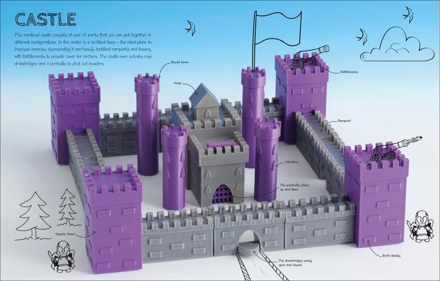 3D Printed Castle Great Project for Kids and Adults Makeit3d - Etsy