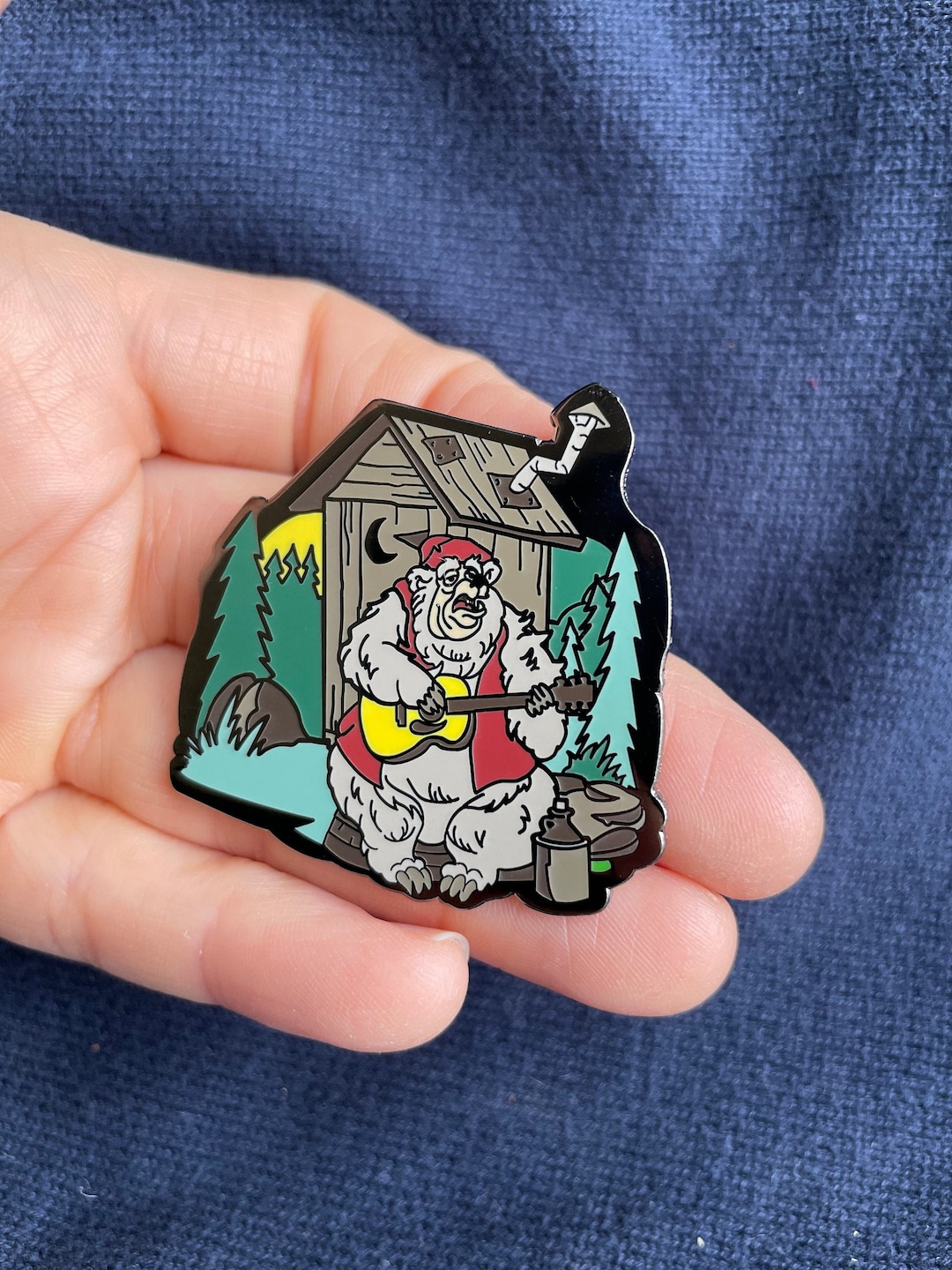 Disney ENAMEL PIN "big Al" Country Bear at Home - Etsy