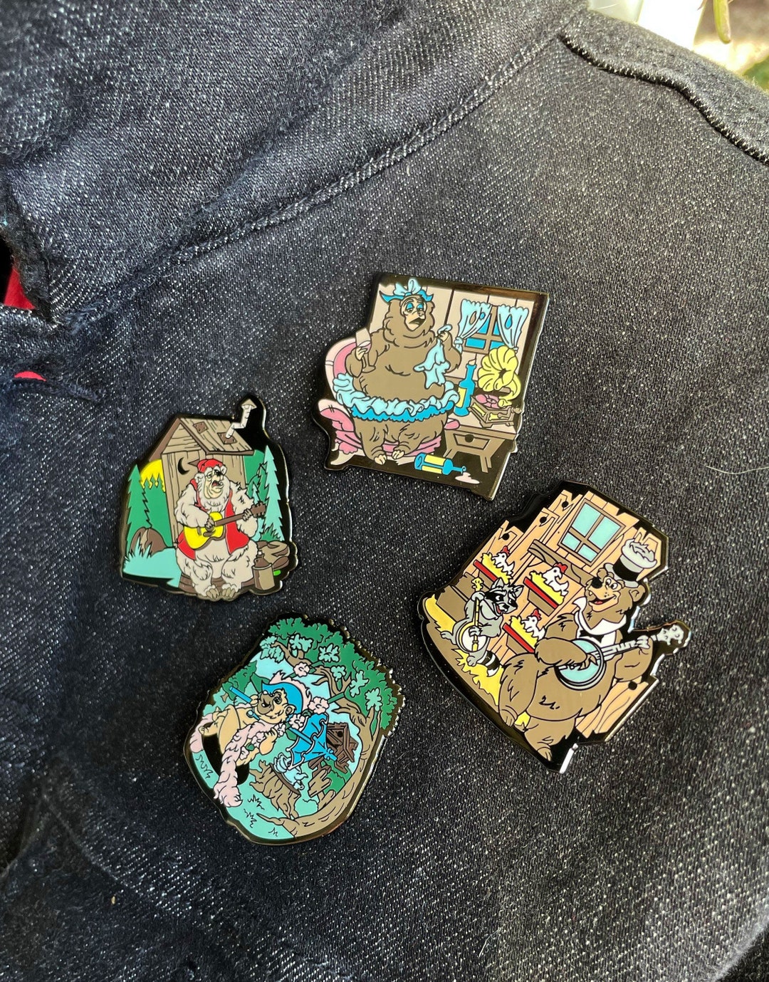 Disney ENAMEL PIN SERIES Country Bears at Home - Etsy