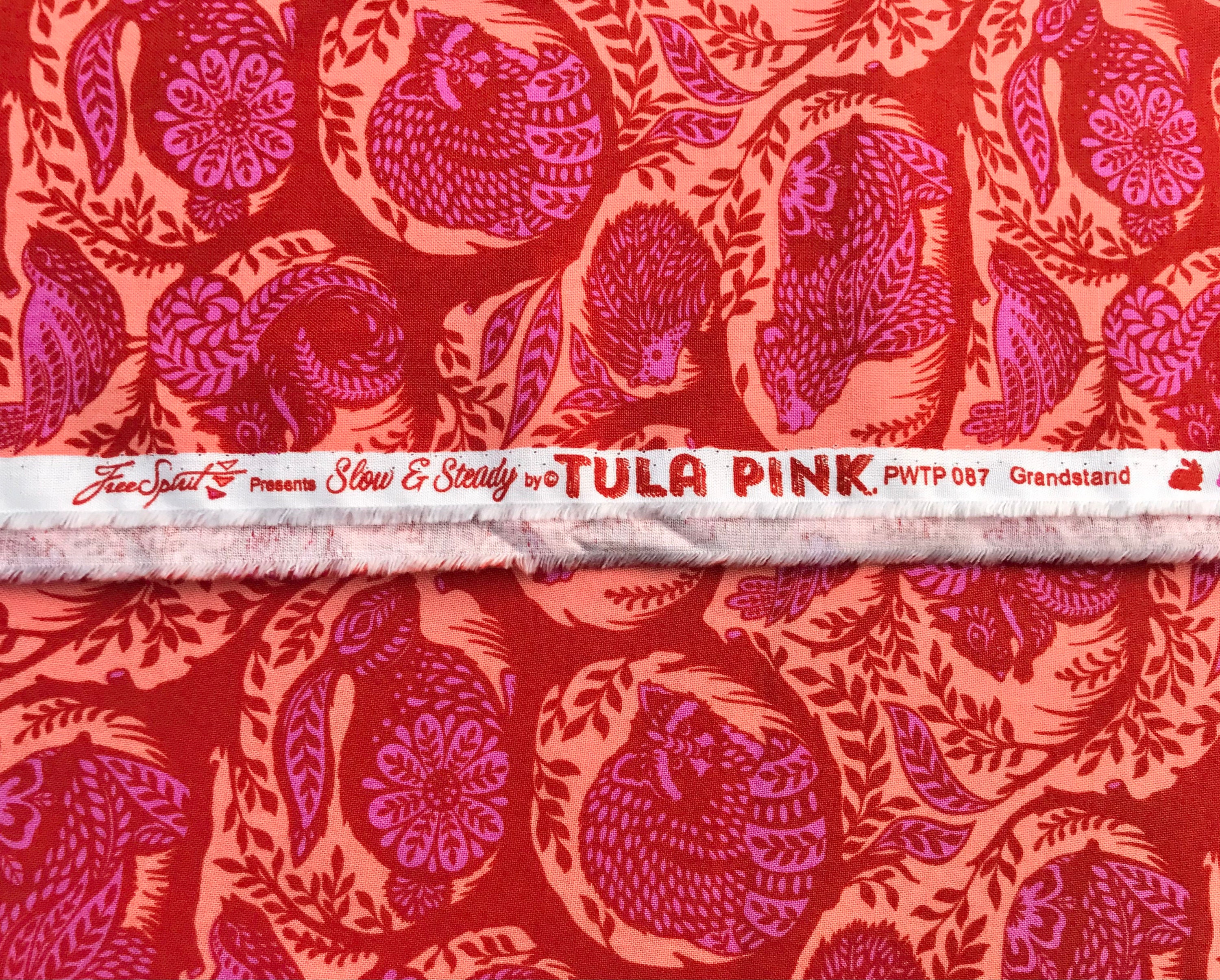 1/2 Yard of OOP Tula Pink Grandstand in Orange Crush - Etsy