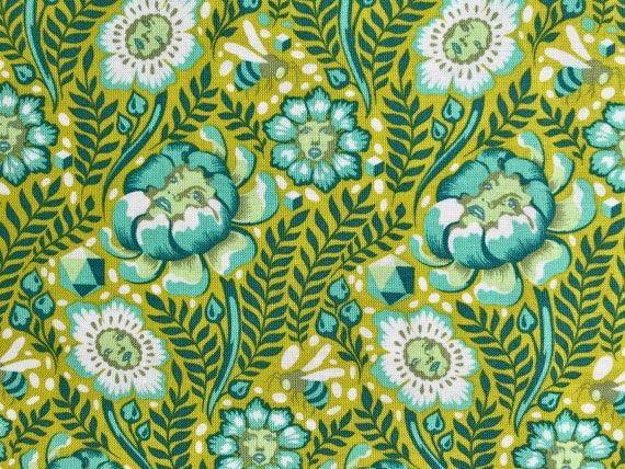 1/2 Yard OOP Tula Pink Spirit Animal Petal Heads in 'sun - Etsy India