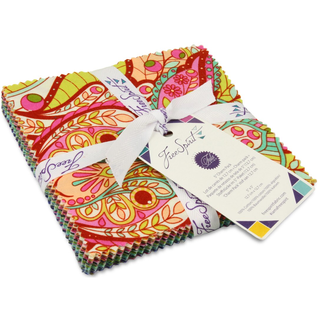 Tula Pink Slow and Steady Charm Pack factory Original, Shipping ...