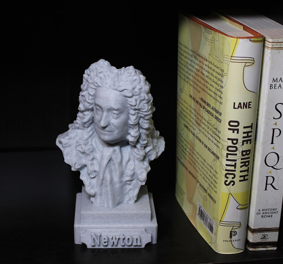 Isaac Newton Bust — Statue of the English Mathematician and Astronomer ...