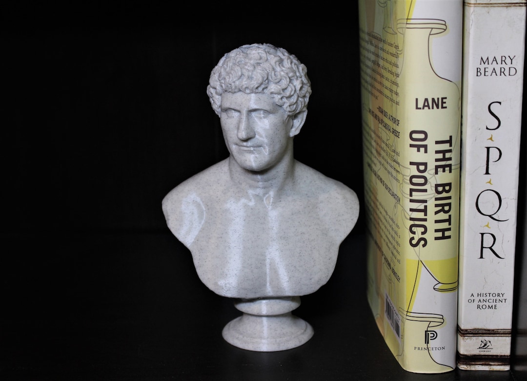 Mark Antony Bust; Statue of the Roman Triumvir (with Augustus); General ...