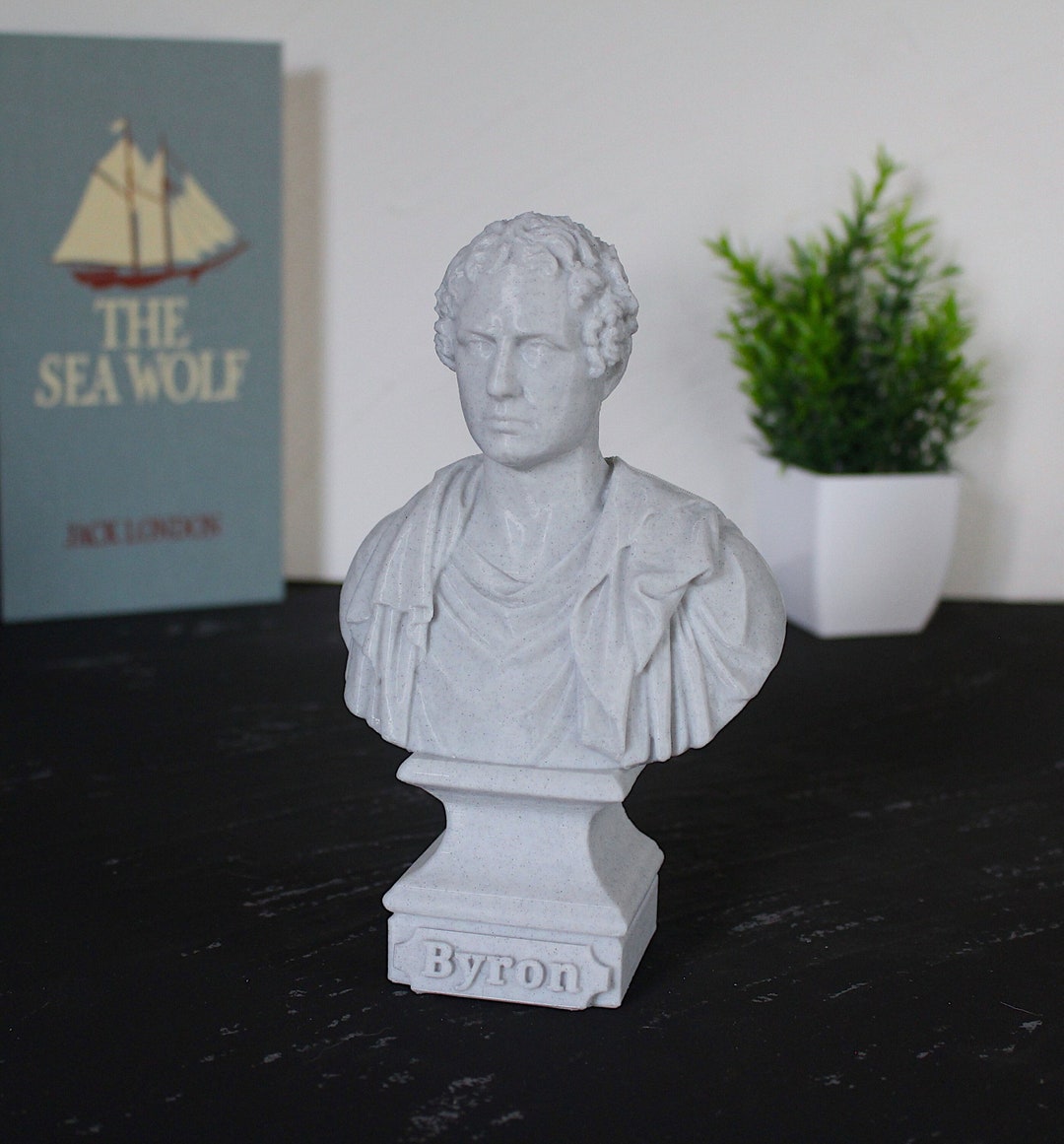 Lord Byron Bust — Statue of the English Poet - Etsy