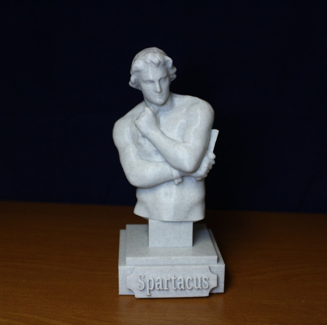 Spartacus Bust — 7" Statue of the Thracian Gladiator Who Defied Rome - Etsy