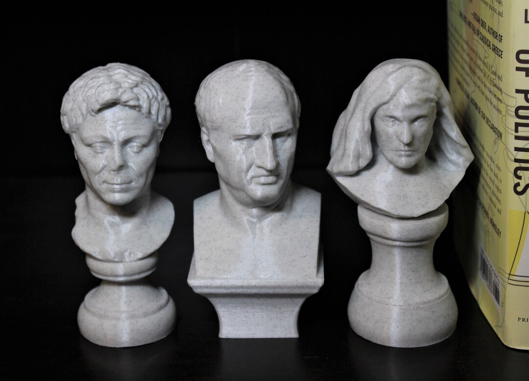 Cicero, Pompey, and Cato - 5" Statues of the Roman Republic Defenders ...