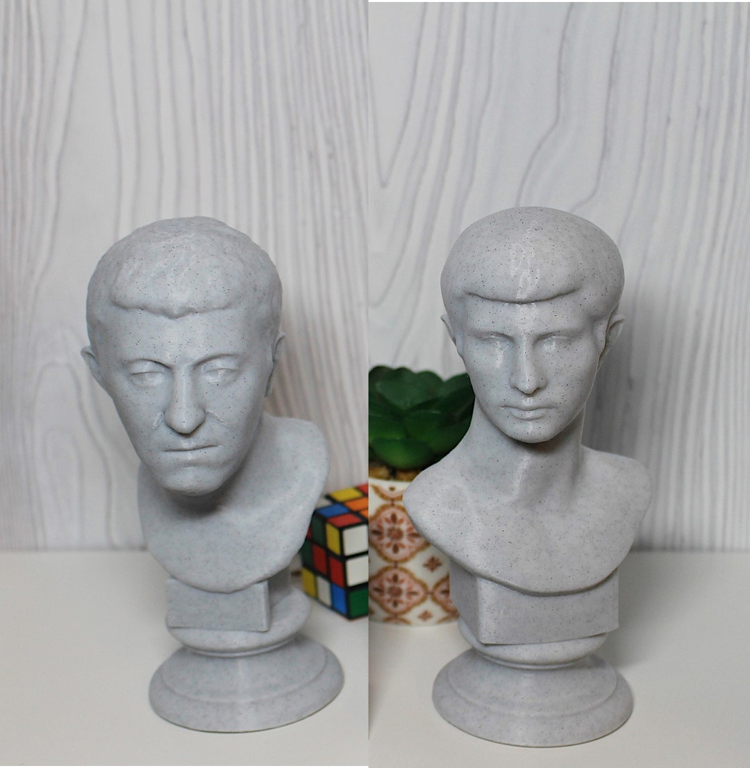 Brutus and Cassius Busts — 5" Statues of the Leading Romans Who ...