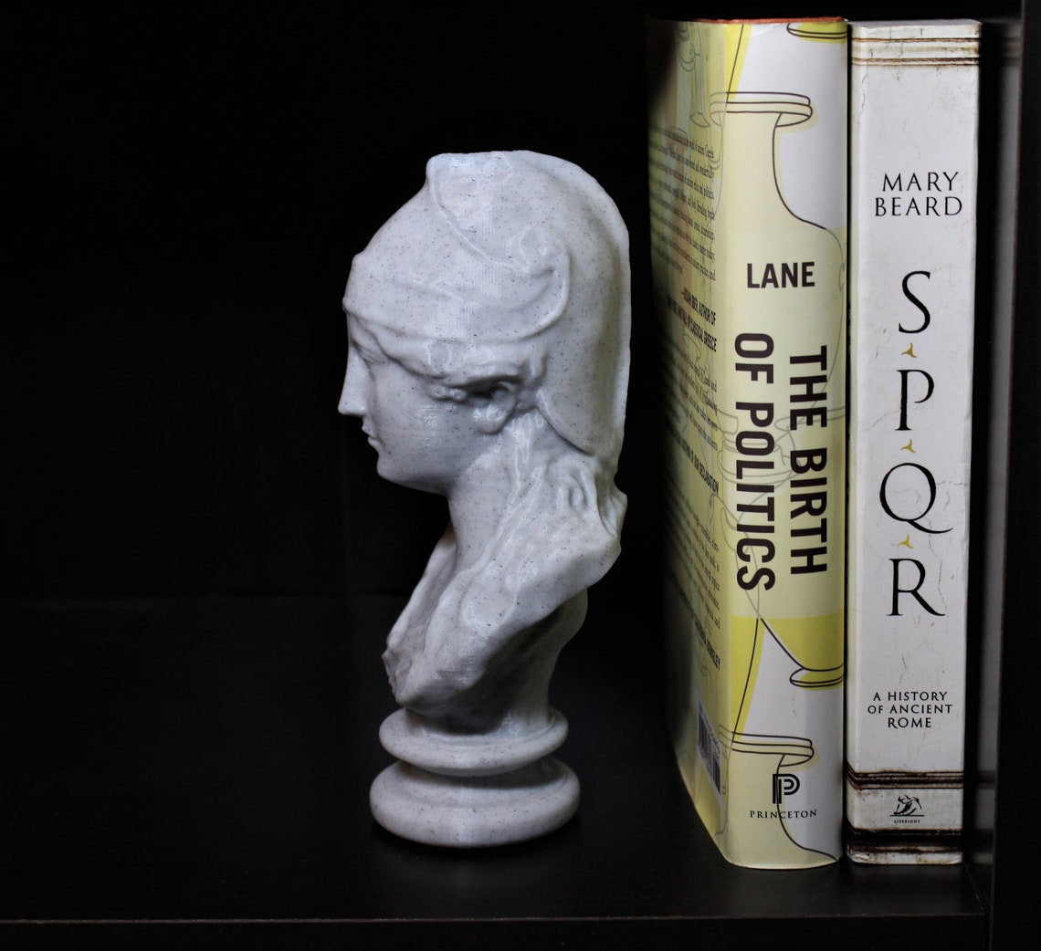 Athena/minerva Bust Statue of the Greek and Roman Goddess of - Etsy