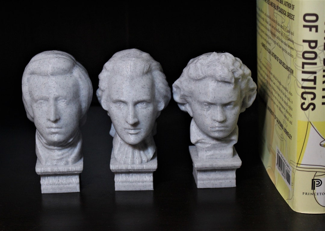 Chopin, Mozart, and Beethoven Busts - Statues of the Iconic Classical ...