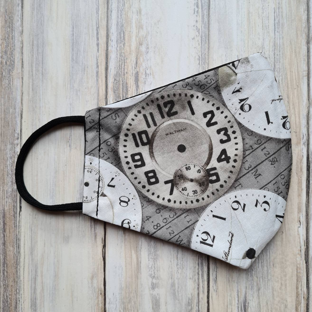 Retro Clock Face Mask / Steampunk / Reversible / Washable / - Etsy