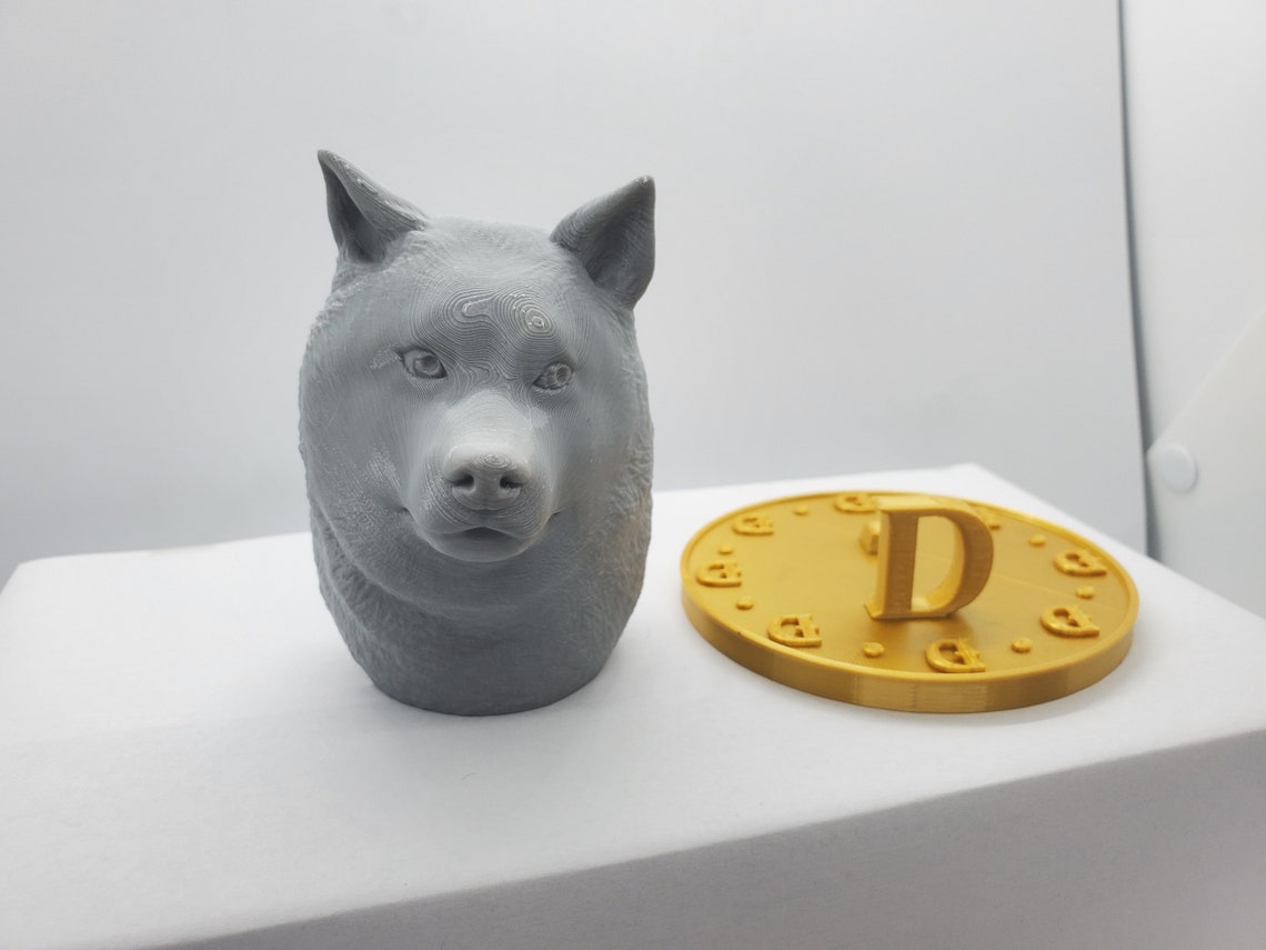 DogeCoin 3D printed Figure | Etsy