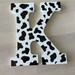 Custom Wooden Cow Print Letters Wall Decor9 - Etsy