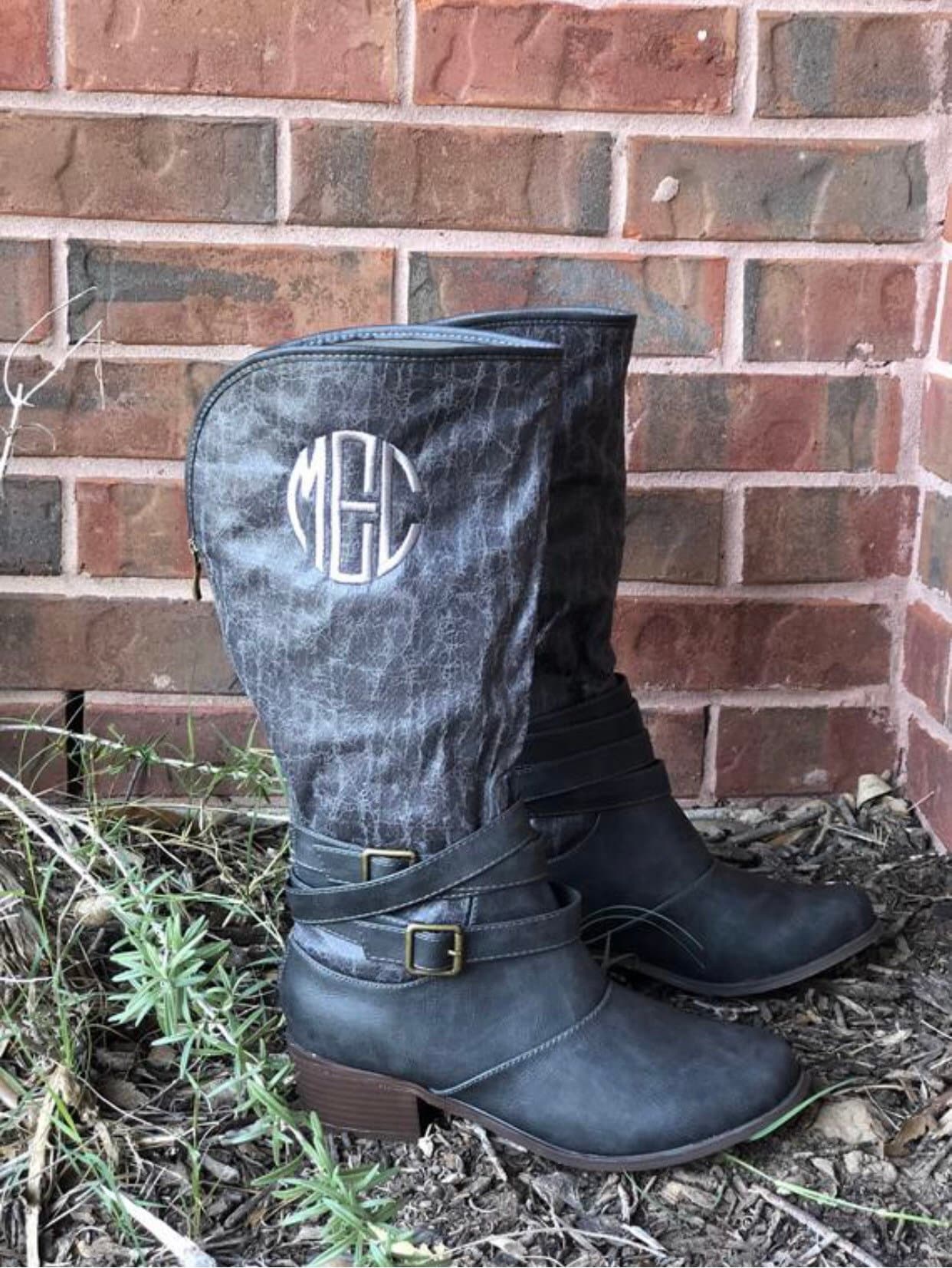 Monogram Riding BOOTS Monogram Western Boots Personalized - Etsy