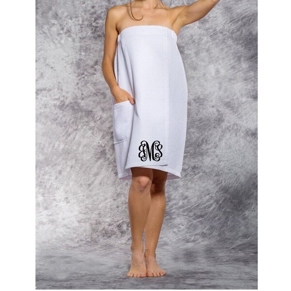 Monogrammed Spa Wrap - Etsy