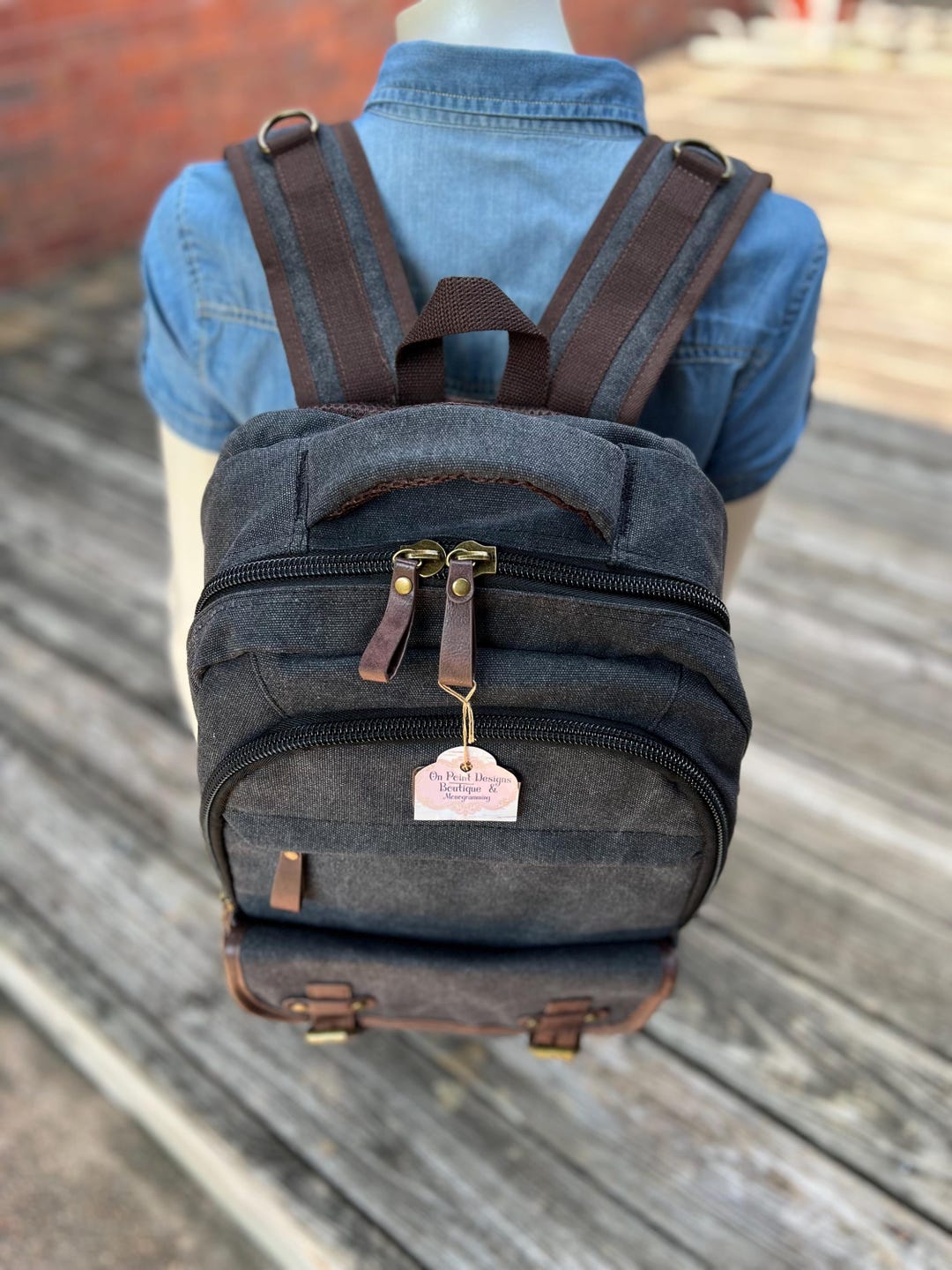 SIDE POCKET Bag, Monogrammed Backpack Bag, Backpack Bag, Concealed ...