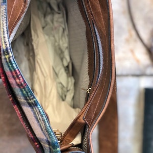 Monogram Plaid Crossbody Bag: Personalized Vegan Leather Purse - Etsy