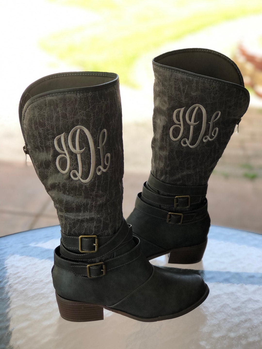 Monogram Riding BOOTS, Monogram Western Boots, Personalized Boots ...