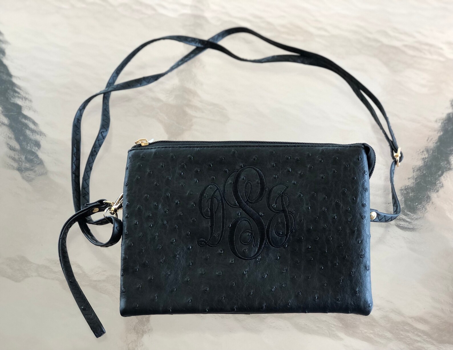 Monogrammed Purse LARGE Hand Bag monogram Crossbody Bag | Etsy