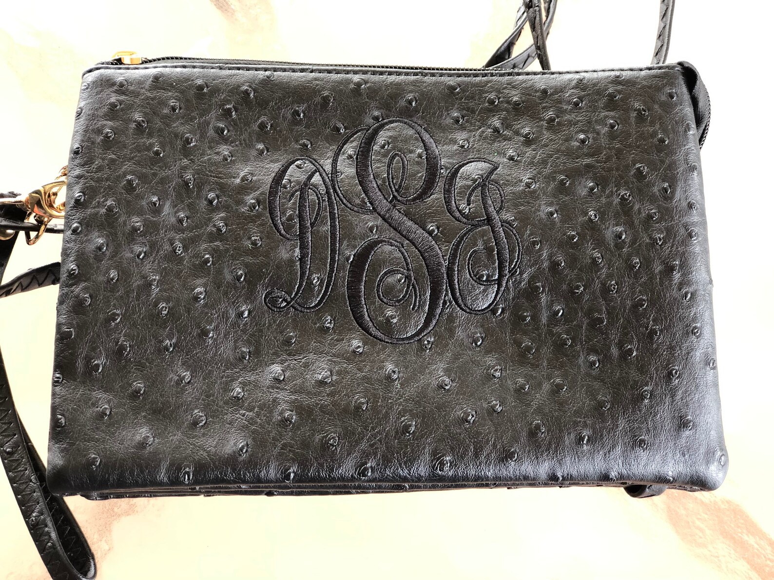 Monogrammed Purse LARGE Hand Bag monogram Crossbody Bag | Etsy