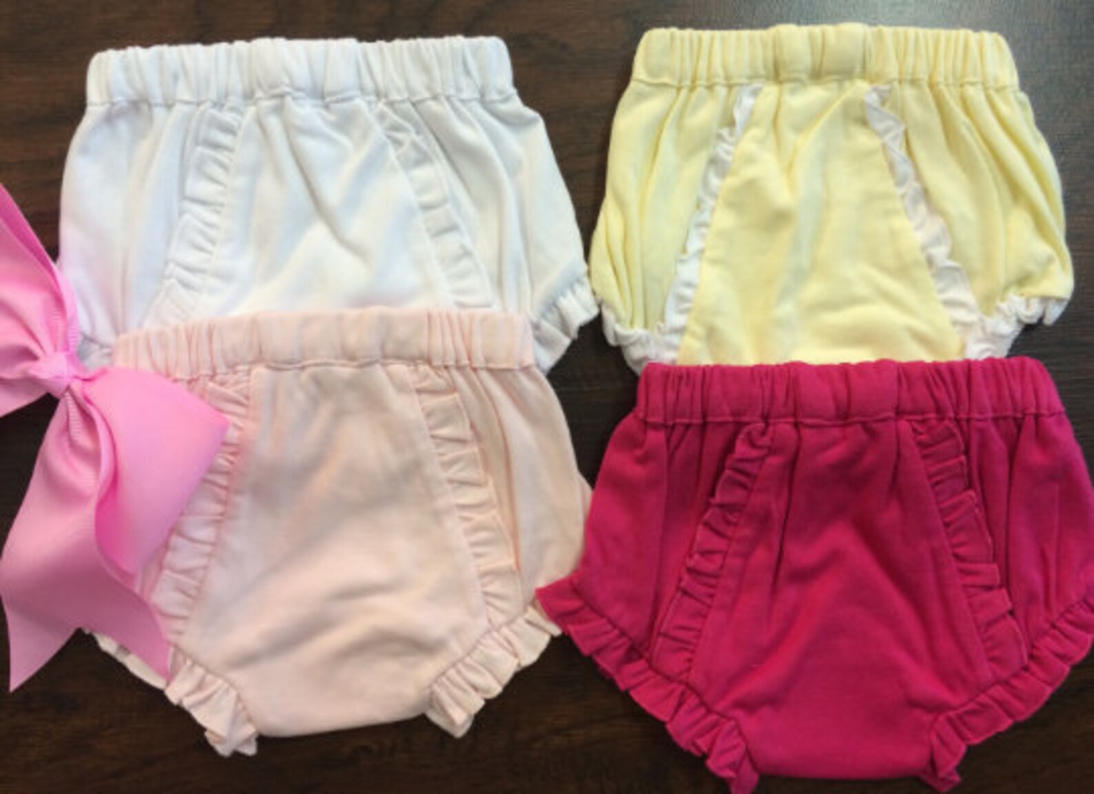 Monogrammed Baby Bloomer Diaper Cover: Personalized Cotton Fany Pants ...