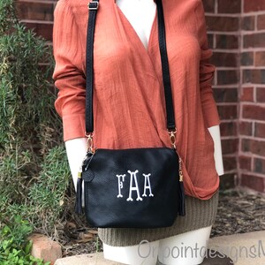 SIDE POCKET Bag Monogrammed Crossbody Bag Personalized | Etsy