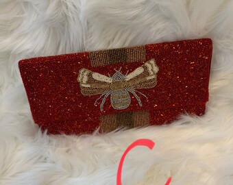 Beaded Bee Clutch | Etsy