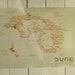 Printed Dune Map. 3d Terrain Map of Arrakis. Dune Poster, Arrakis ...