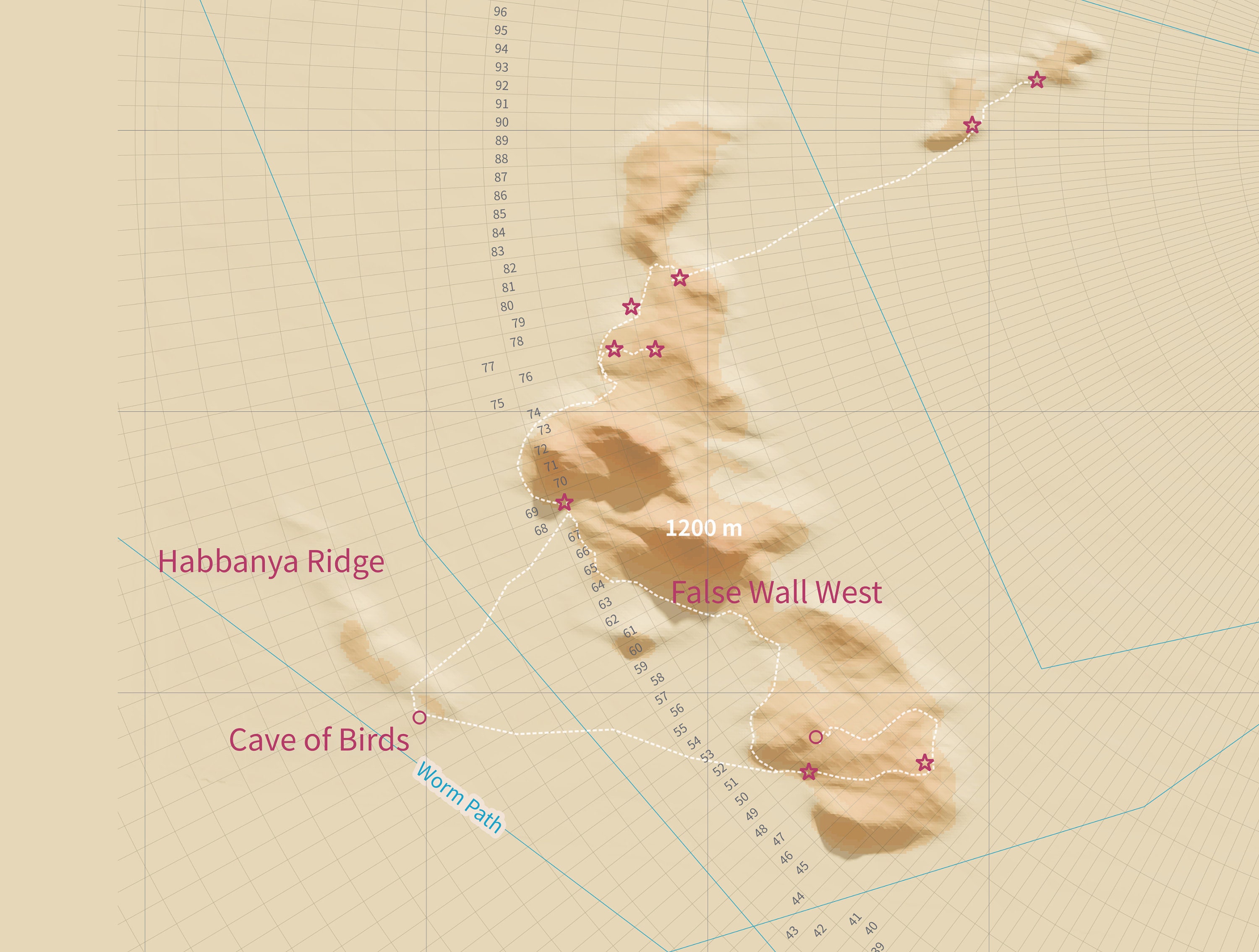Dune Map. 3d Terrain Map of Arrakis. Dune Poster A1 Landscape, Arrakis ...