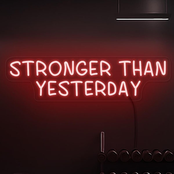 Neon Workout Sign - Etsy