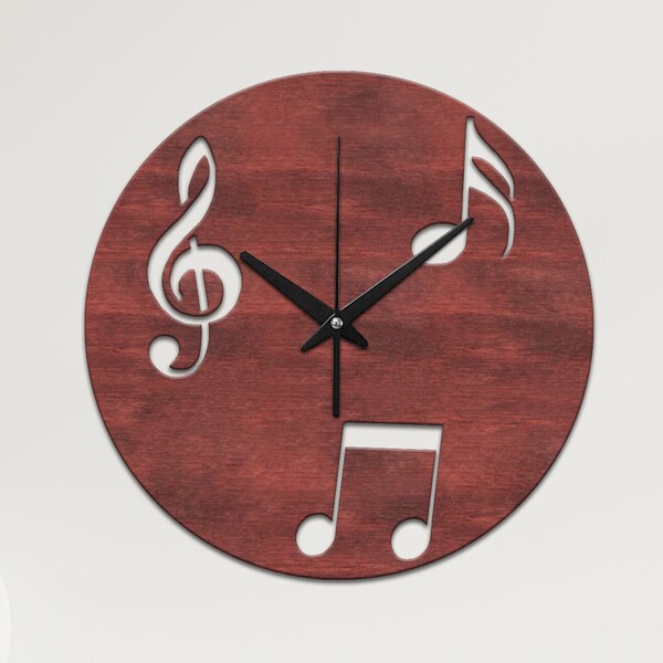 Treble Clef Clock - Etsy