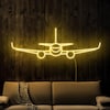 World Map LED Neon Sign, Airplane Travel Wall Art - Etsy